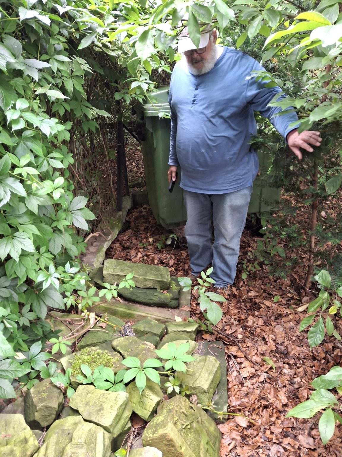 TMF CEO Steven Reece with the preserved Jewish headstones – Rohatyn ...